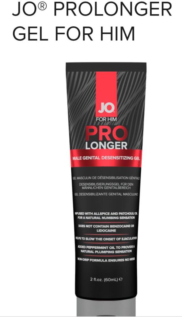 Jo Pro Longer Male Genital Desensitizing Delay Gel - Oppsy Store
