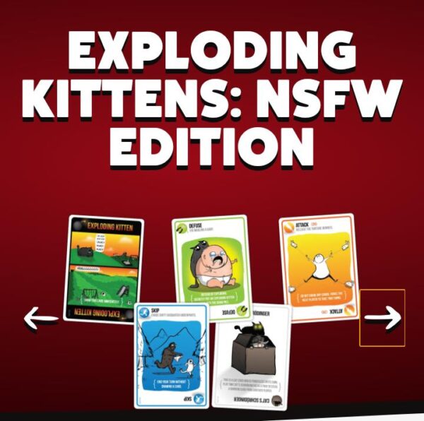 Exploding Kittens Card Game NSFW Deck Card - Oppsy Store